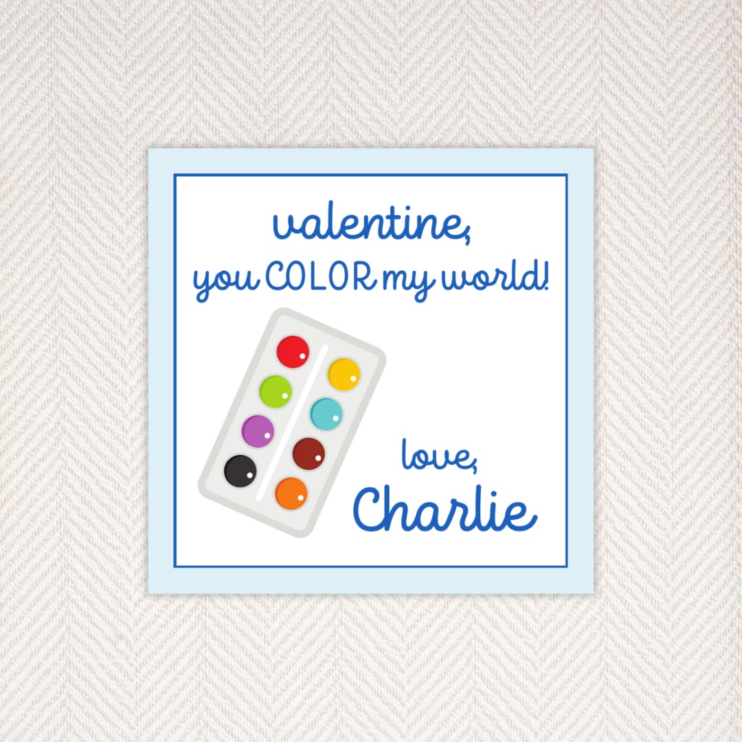 Valentine's Day Gift Tags, Printable Valentine, Valentine's Day Card ...