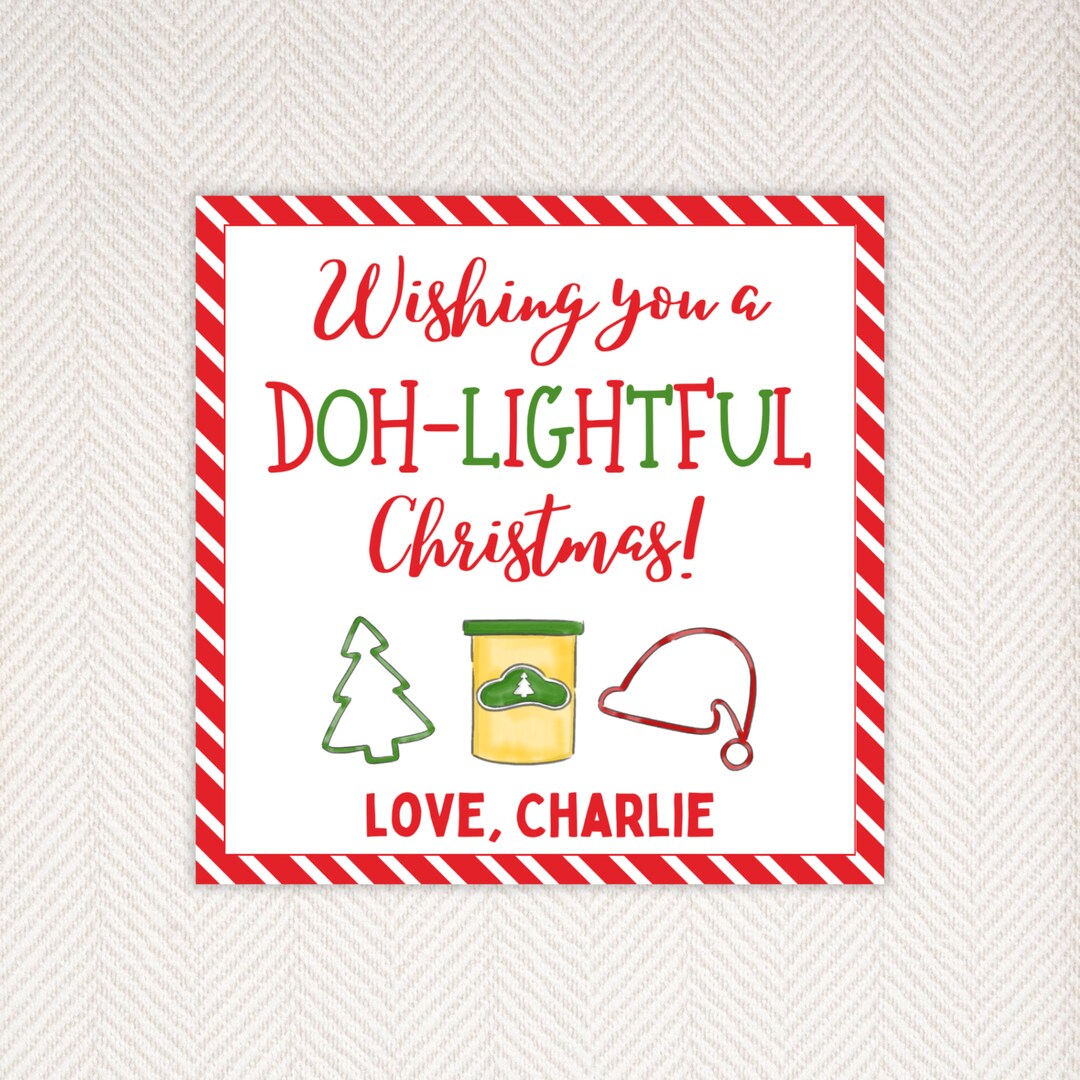 Christmas Gift Tags, Dough, Christmas, Play Dough, Pink Christmas ...