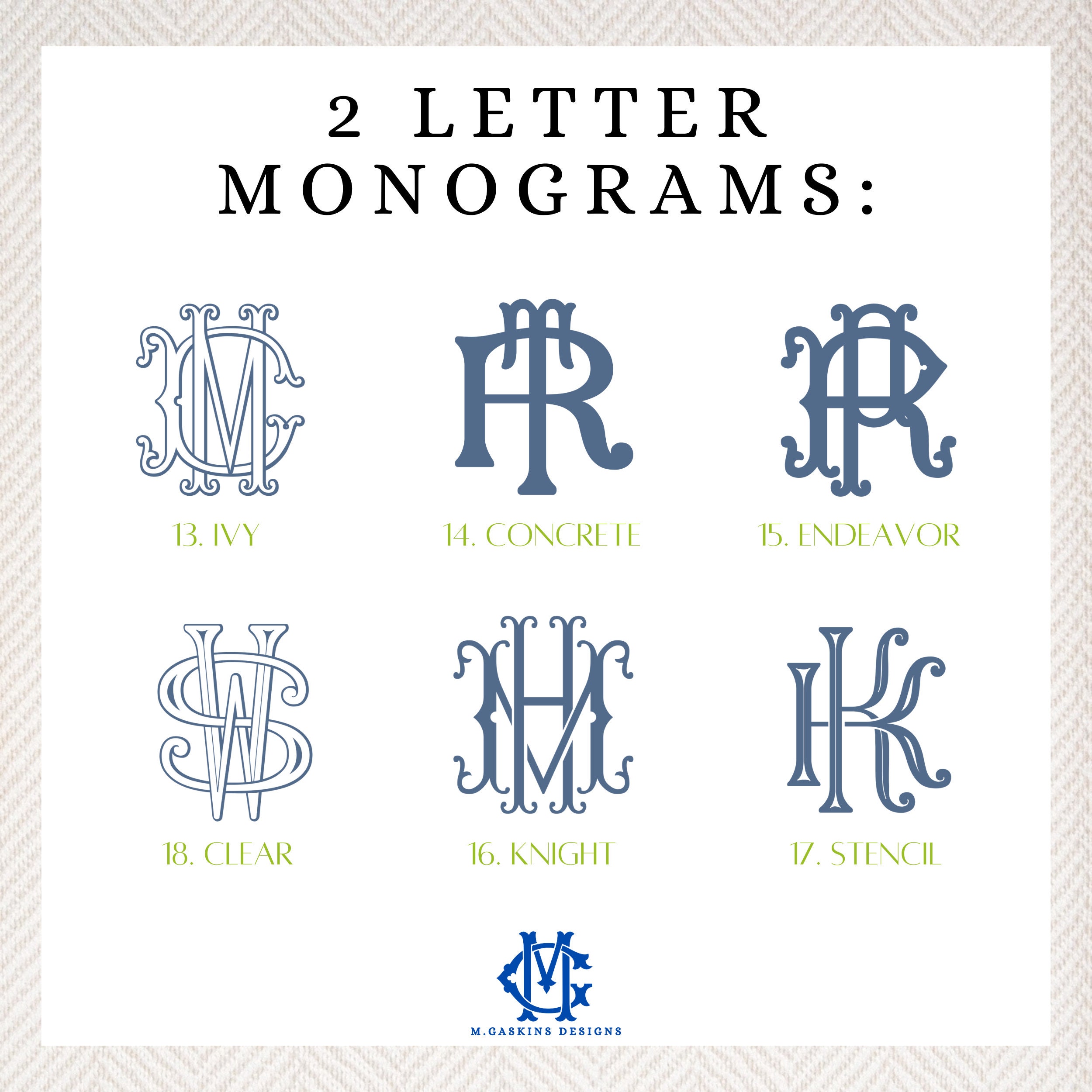 Digital Download Personalized Monogram Crest Notecards, Everyday ...