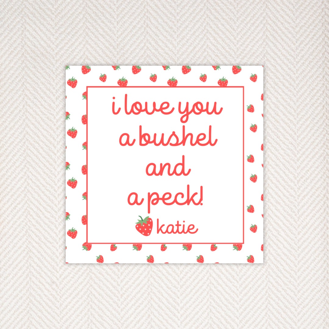 Valentine's Day Gift Tags, Printable Valentine, Valentine's Day Card ...