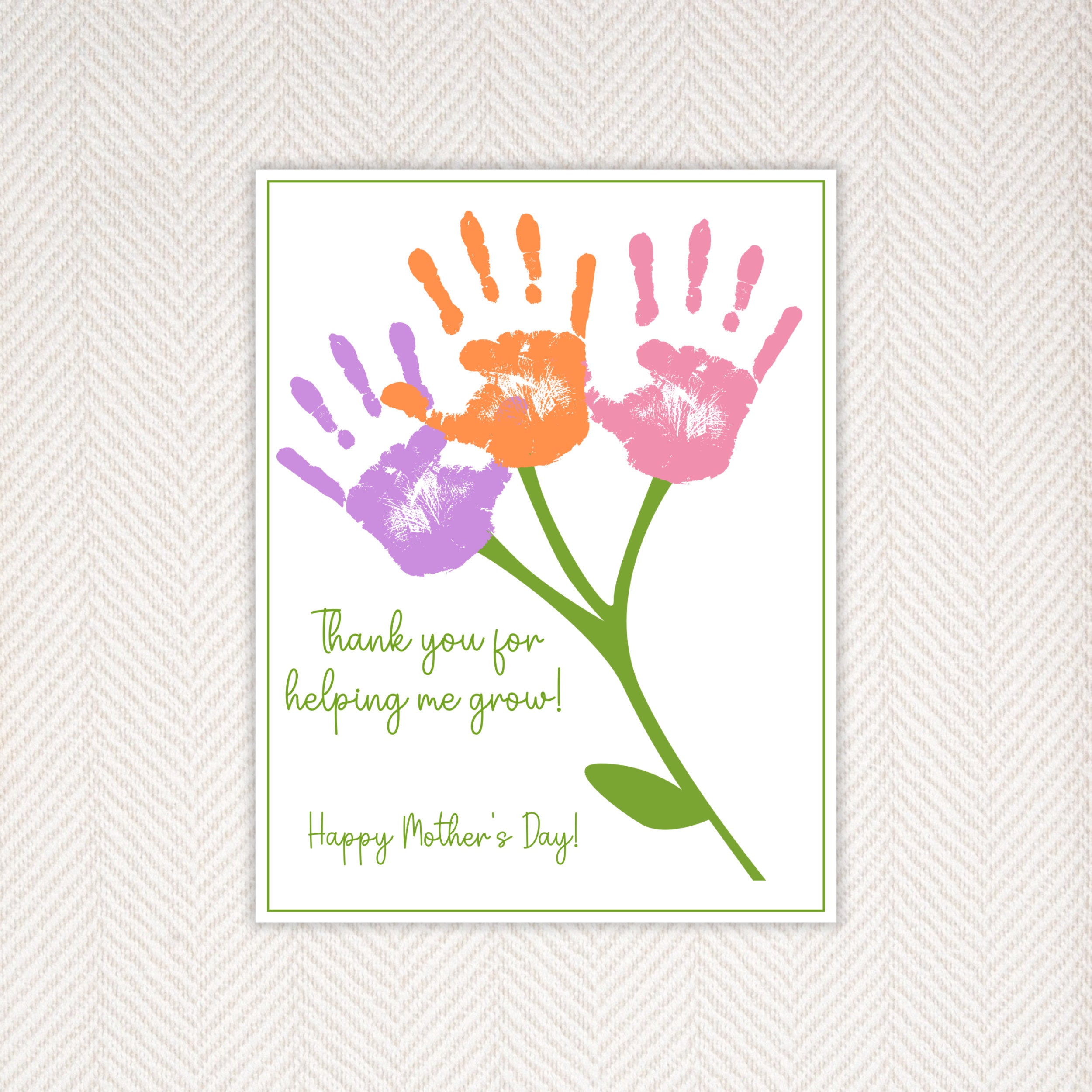 Happy Mother's Day, Mother's Day Art, Handprint Art, Kids Art, Kids ...