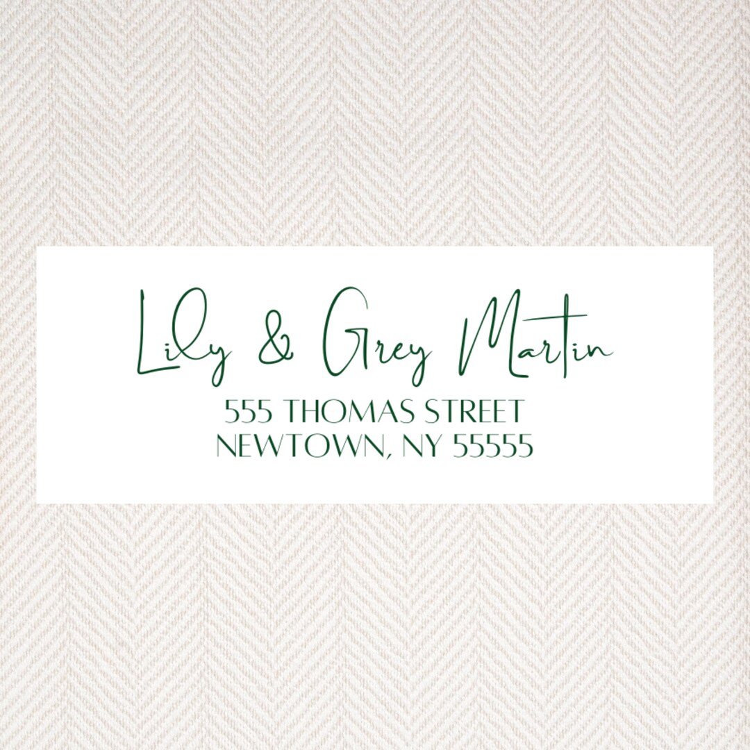 Digital Download Editable & Printable Return Address Stickers, Return ...