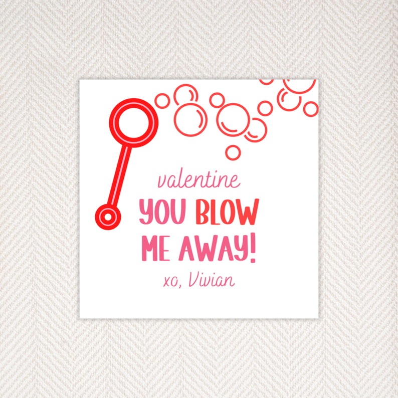 Valentine's Day Gift Tags, Printable Valentine, Valentine's Day Card ...