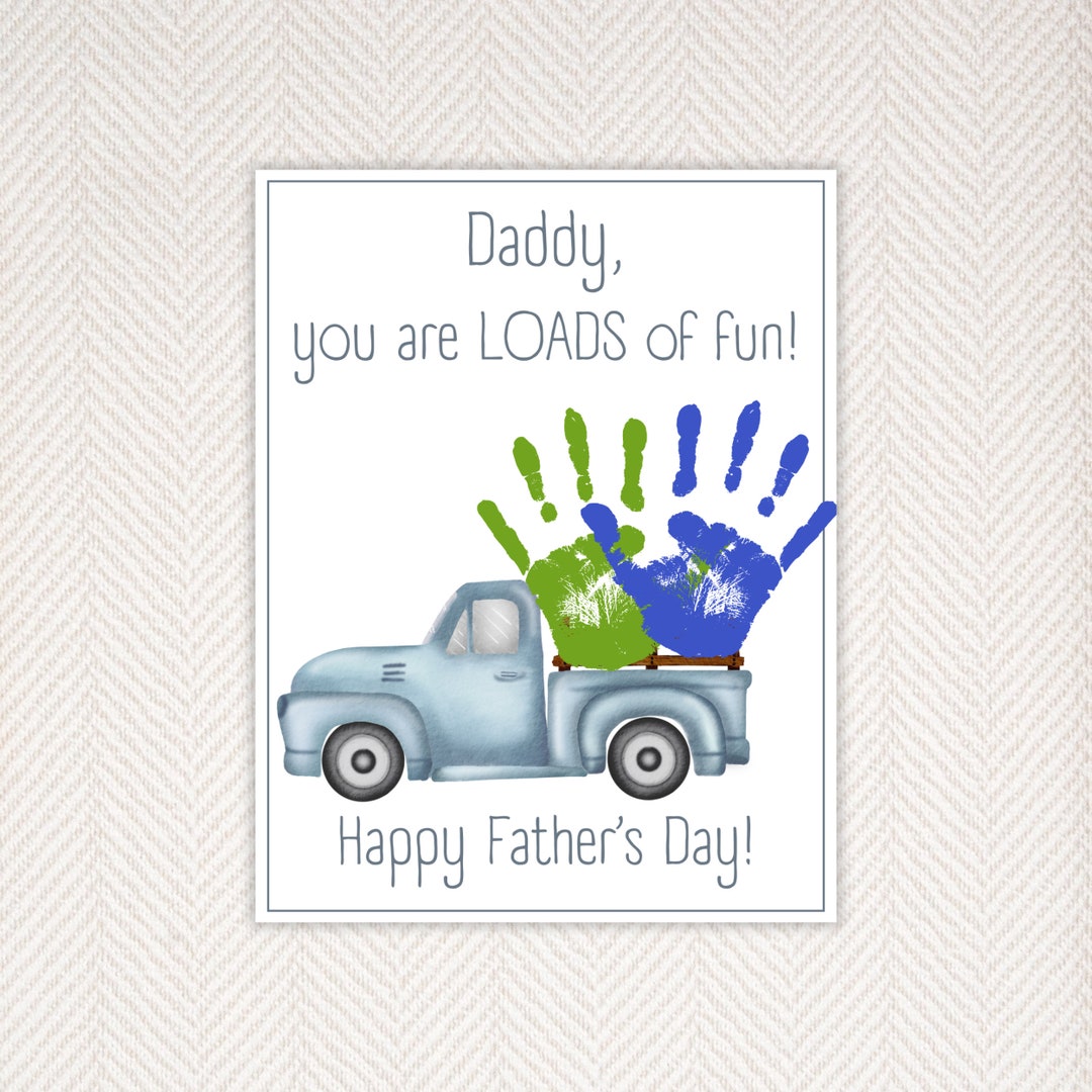 Happy Father's Day, Father's Day Art, Handprint Art, Kids Art, Father's ...
