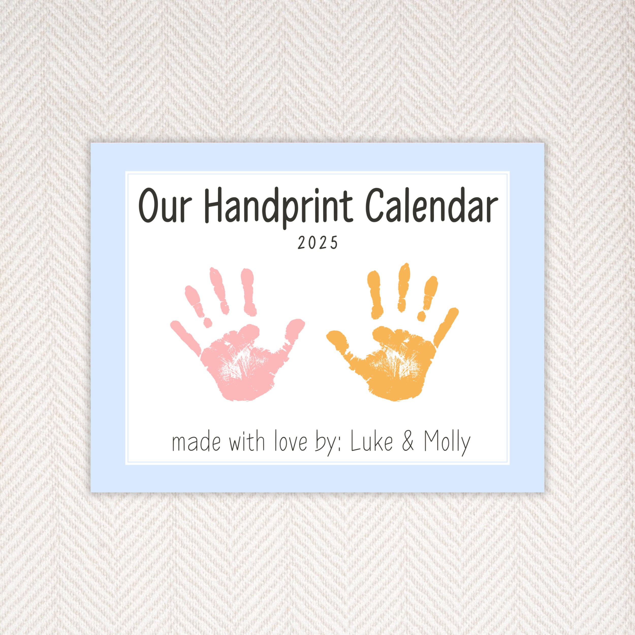 2025 Handprint Calendar, Digital Download, Our Handprint Calendar ...