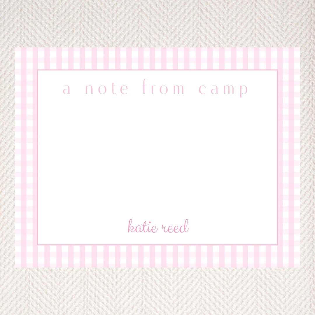 Digital Download Editable Camp Notes, Camp Notecards, Letters From Camp ...