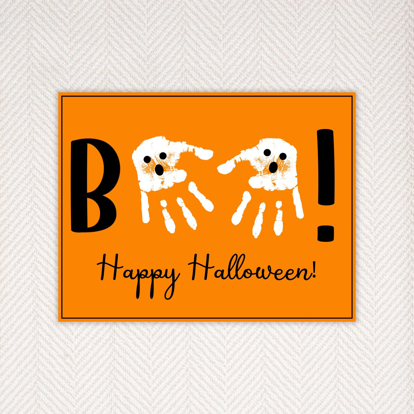 Digital Download Halloween Handprint Art, Footprint Art, Handprints ...