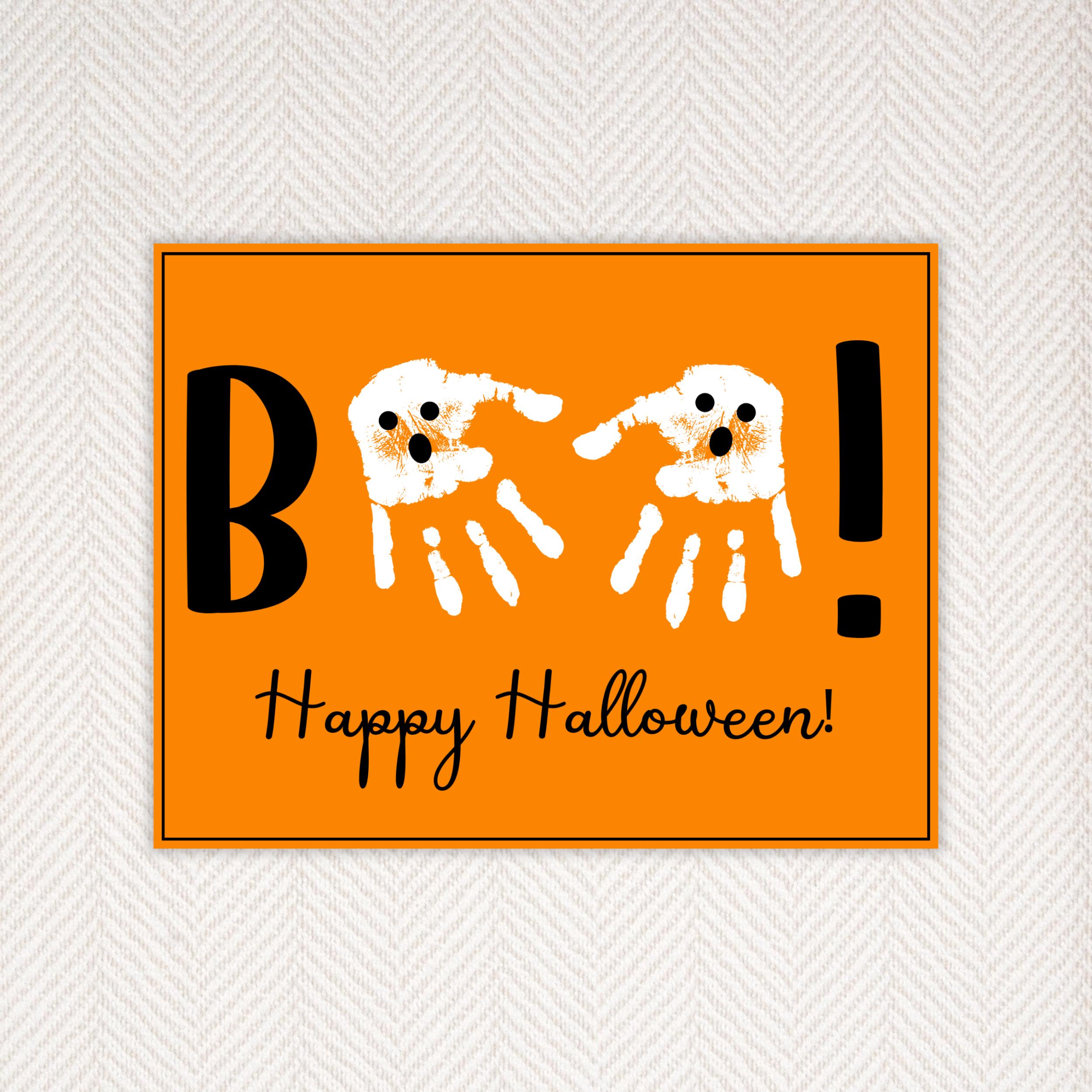 Digital Download Halloween Handprint Art, Footprint Art, Handprints ...