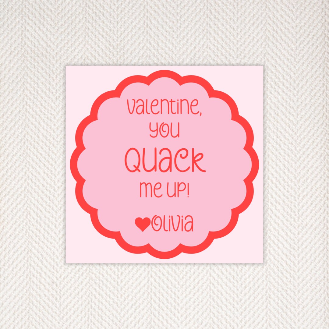 Valentine's Day Gift Tags, Printable Valentine, Valentine's Day Card ...