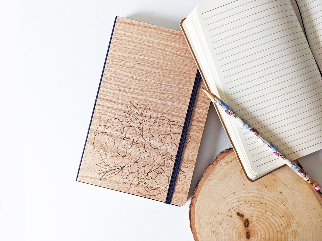 Wood Covered Lined Journal by Ariell Forrest - Etsy