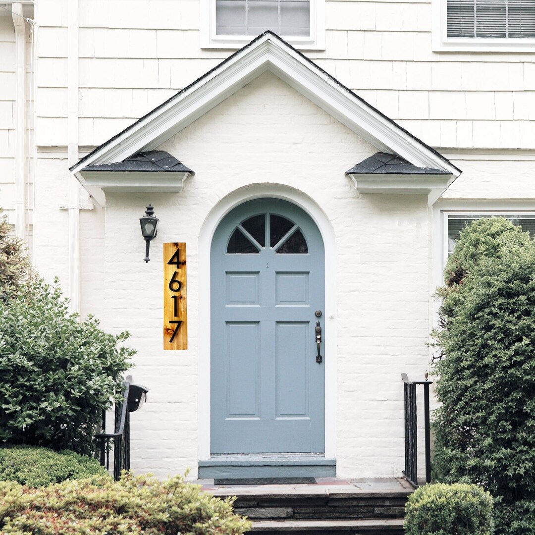 XL Vertical Custom Cedar Wood Address Sign by Ariell Forrest - Etsy