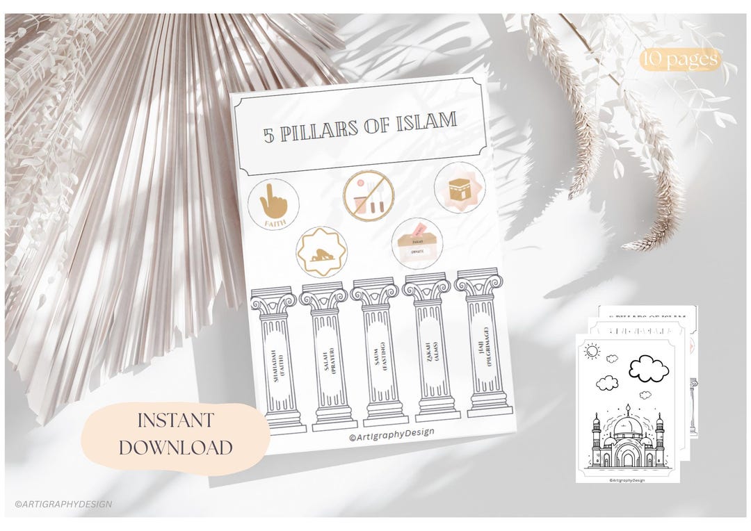 10-page Islamic Colouring Worksheets for Kids | Educational & Fun ...