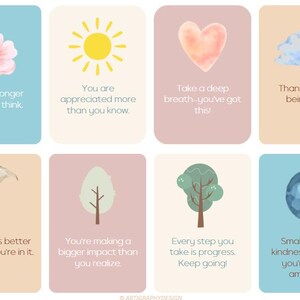 Daily Gratitude and Affirmation Cards - Printable Uplifting Cards for ...