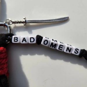 Bad Omens Inspired Wristlet,bad Omens Inspired Keychain,macrame ...
