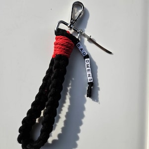 Bad Omens Inspired Wristlet,bad Omens Inspired Keychain,macrame ...