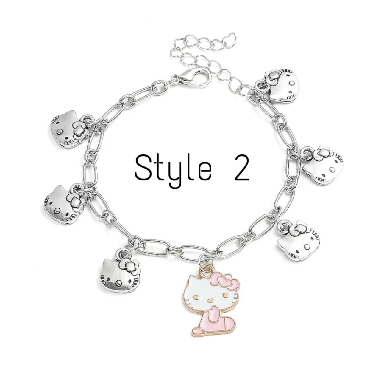 Hello Kitty Sanrio Accessories Kawaii Charm Bracelet Gifts for Her Fan ...