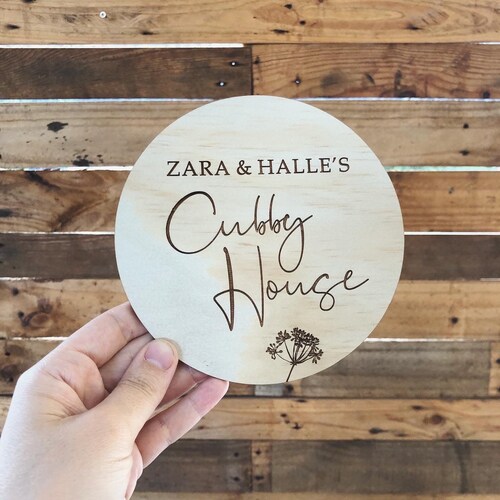 Personalised Cubby House Sign FERN - Etsy