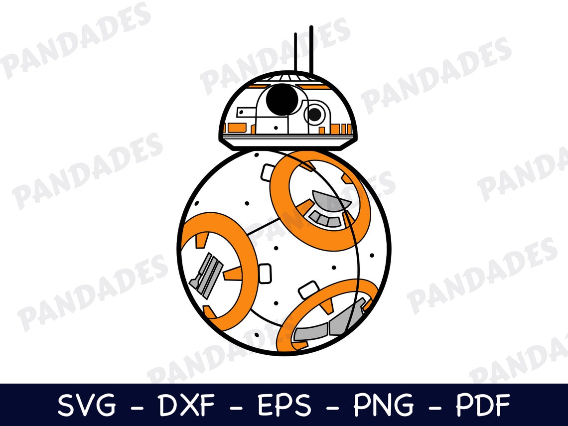 Star Wars Bb8 Bb-8 Svg Clipart Vector - Inc. Cut Files (svg, Dxf, Eps ...