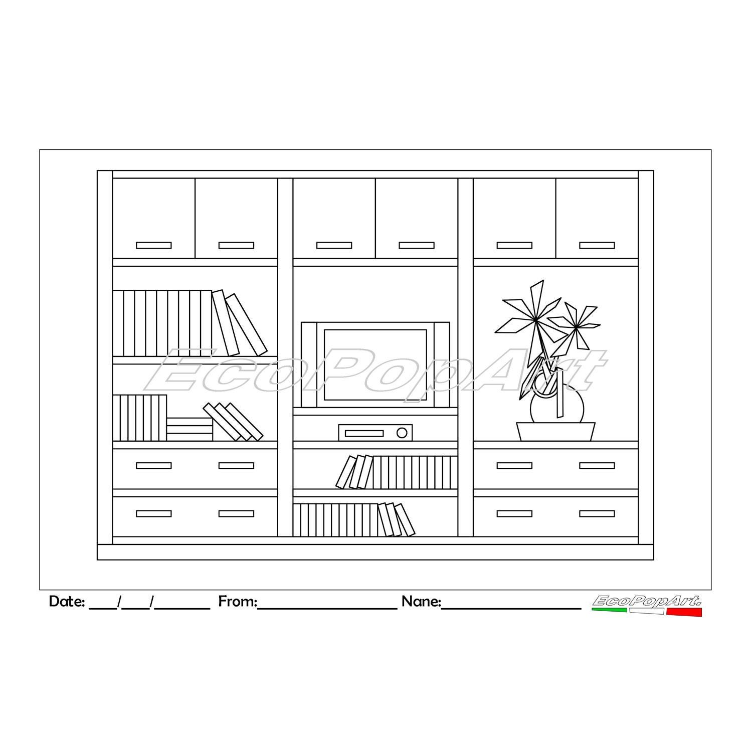Set of 19 Printable PDF A4-A3 Coloring Pages | Drawings to Save, Open ...