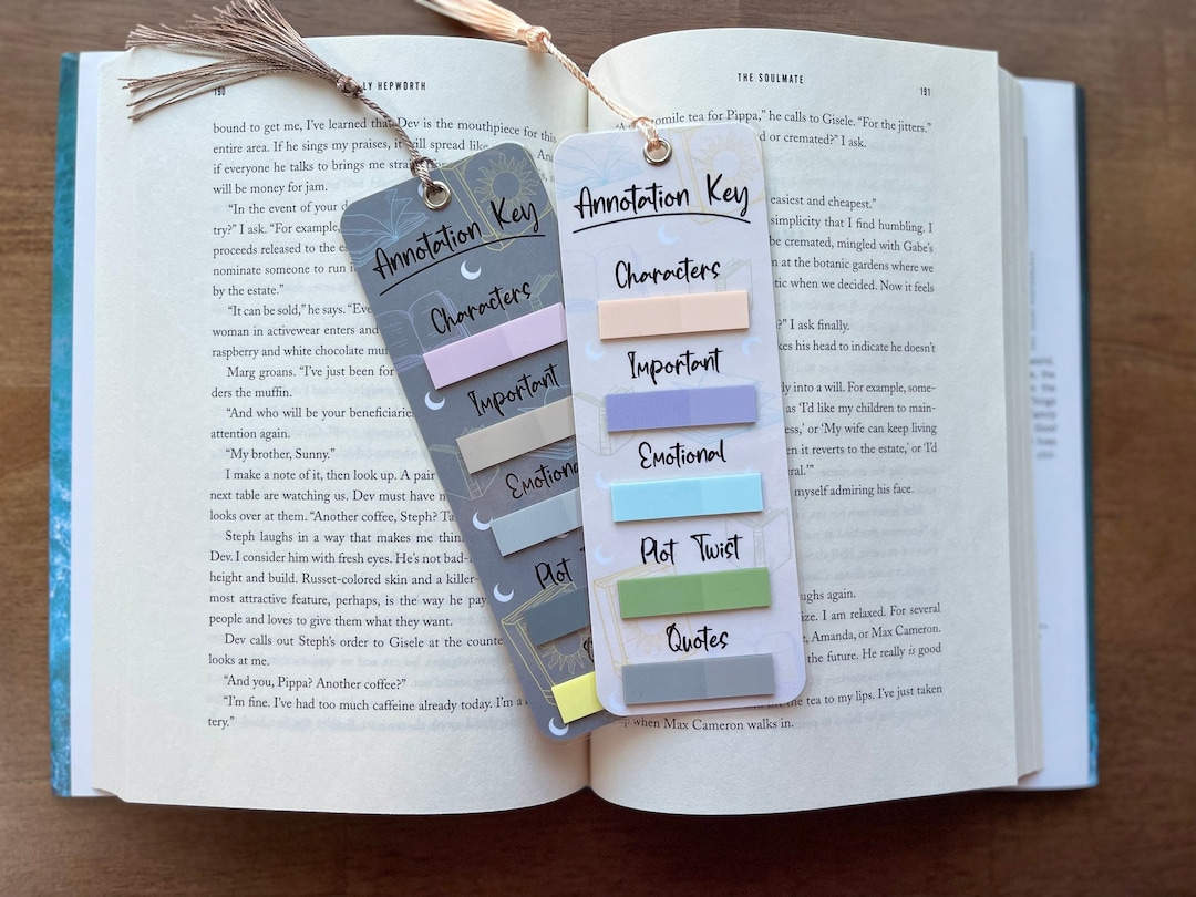 Annotation Bookmark With Tabs Kit, Book Annotating Supplies, Popular ...