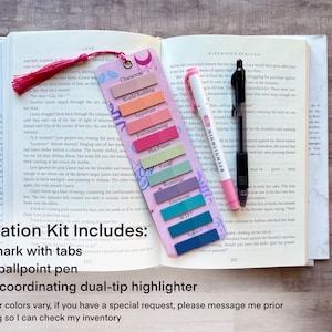 Annotation Bookmark With Tabs Kit, Book Annotating Kit Supplies ...