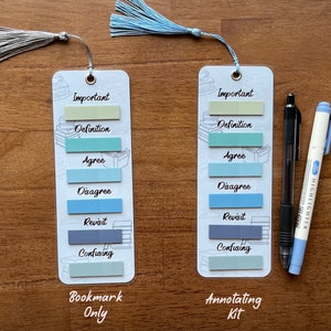 Nonfiction Annotation Bookmark With Tabs Kit, Book Annotating Supplies ...