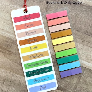 Bible Study Annotation Bookmark With Tabs Kit, Book Annotating Supplies ...