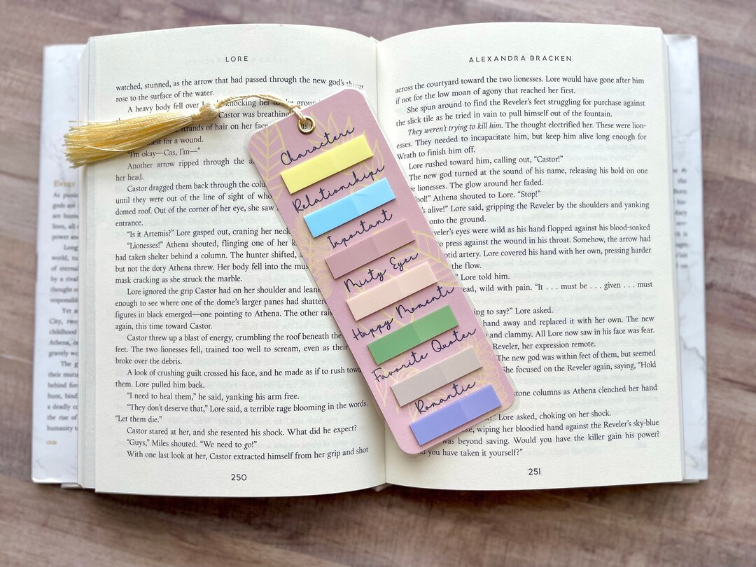 Reusable Annotation Bookmark With Tabs Kit, Book Annotating Supplies ...