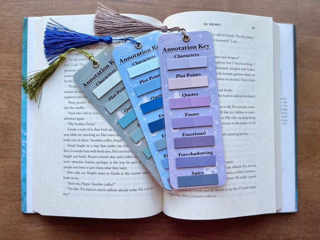 Witchy Annotating Bookmark Kit, Book Annotating Supplies, Reading ...