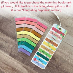 REFILL STICKY TABS for Retro Annotation Bookmark, Book Annotating Kit ...