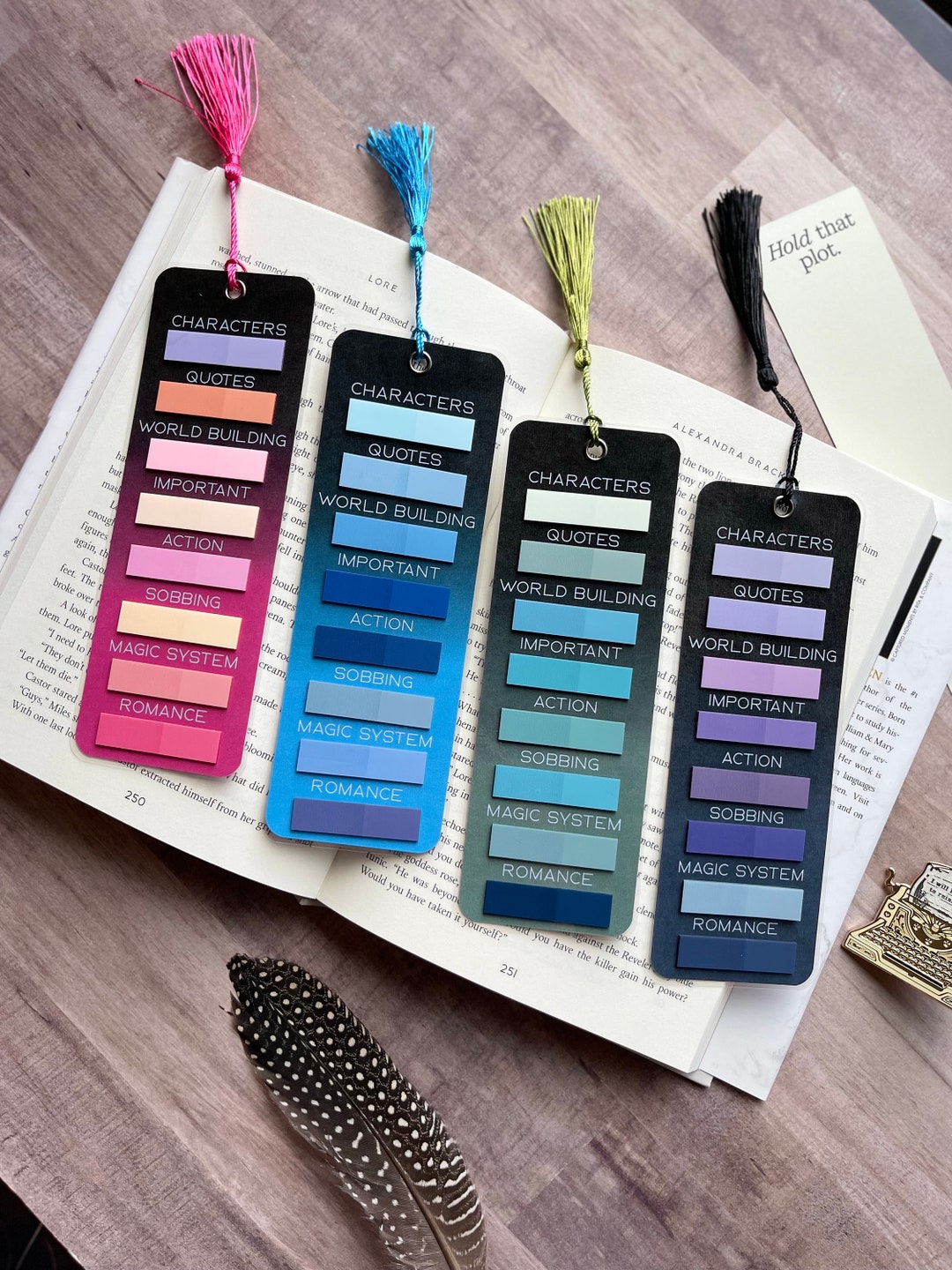 Gradient Annotating Bookmark Kit, Book Annotating Supplies, Popular ...