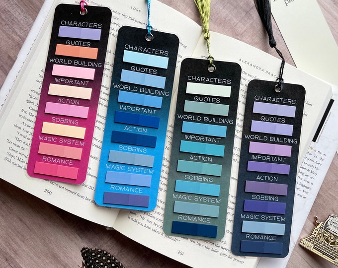 Gradient Annotating Bookmark Kit, Book Annotating Supplies, Popular ...