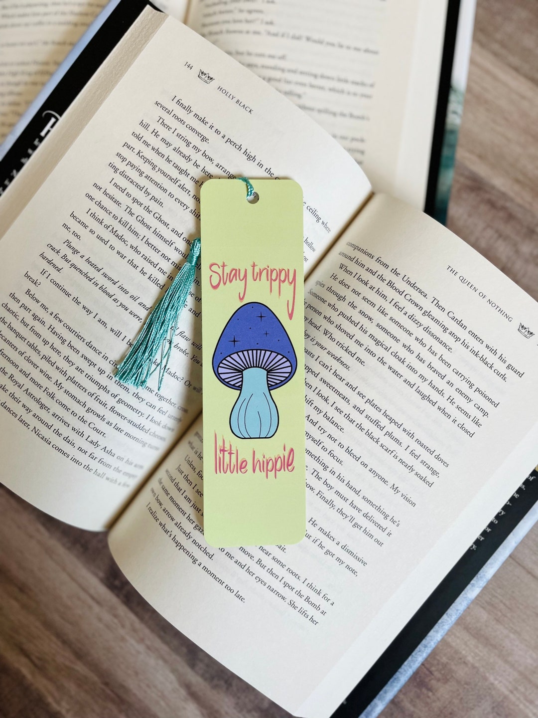 Stay Trippy Little Hippie Bookmark, Custom Options Include Tassel and ...