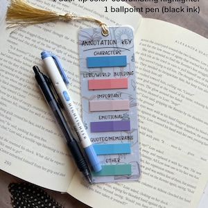 Bookish Annotating Bookmark Kit, Book Annotating Supplies, Popular ...