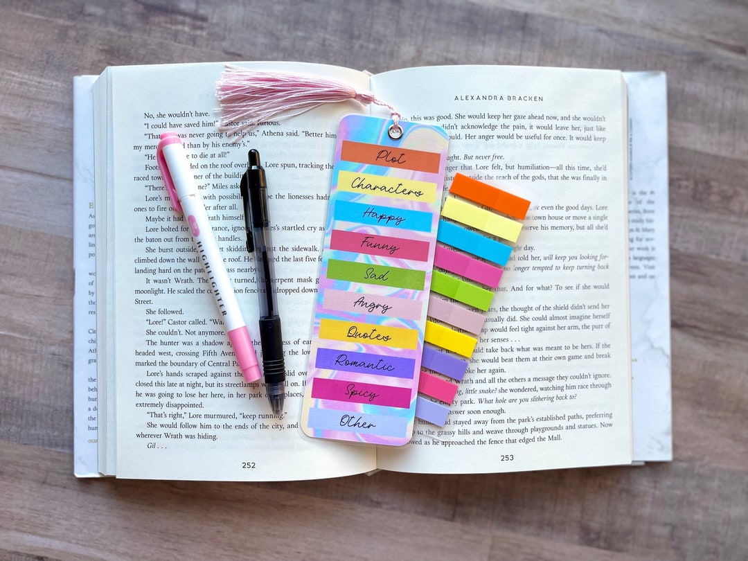 90’s Vibes Annotation Bookmark With Tabs, Book Annotating Kit Supplies ...