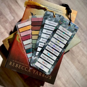 Fantasy Fourth Wing Inspired Annotation Bookmark With Tabs, Book ...
