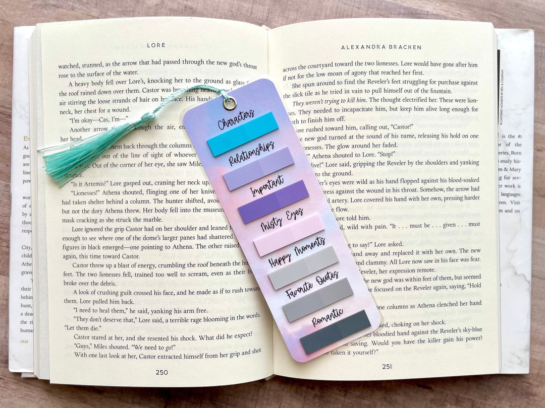Reusable Annotation Bookmark With Tabs Kit, Book Annotating Supplies ...