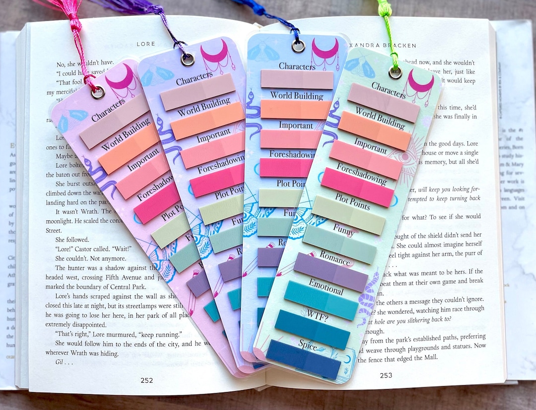 Annotation Bookmark With Tabs Kit, Book Annotating Kit Supplies ...