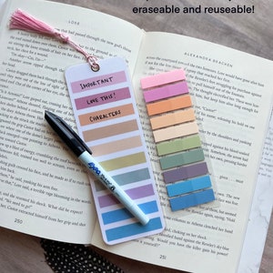 Self-customizable Annotation Bookmark With Tabs, Book Annotating Kit ...