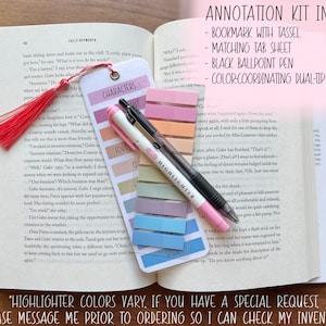 Annotating Bookmark Kit, Book Annotating Kit Reading Supplies, Popular ...