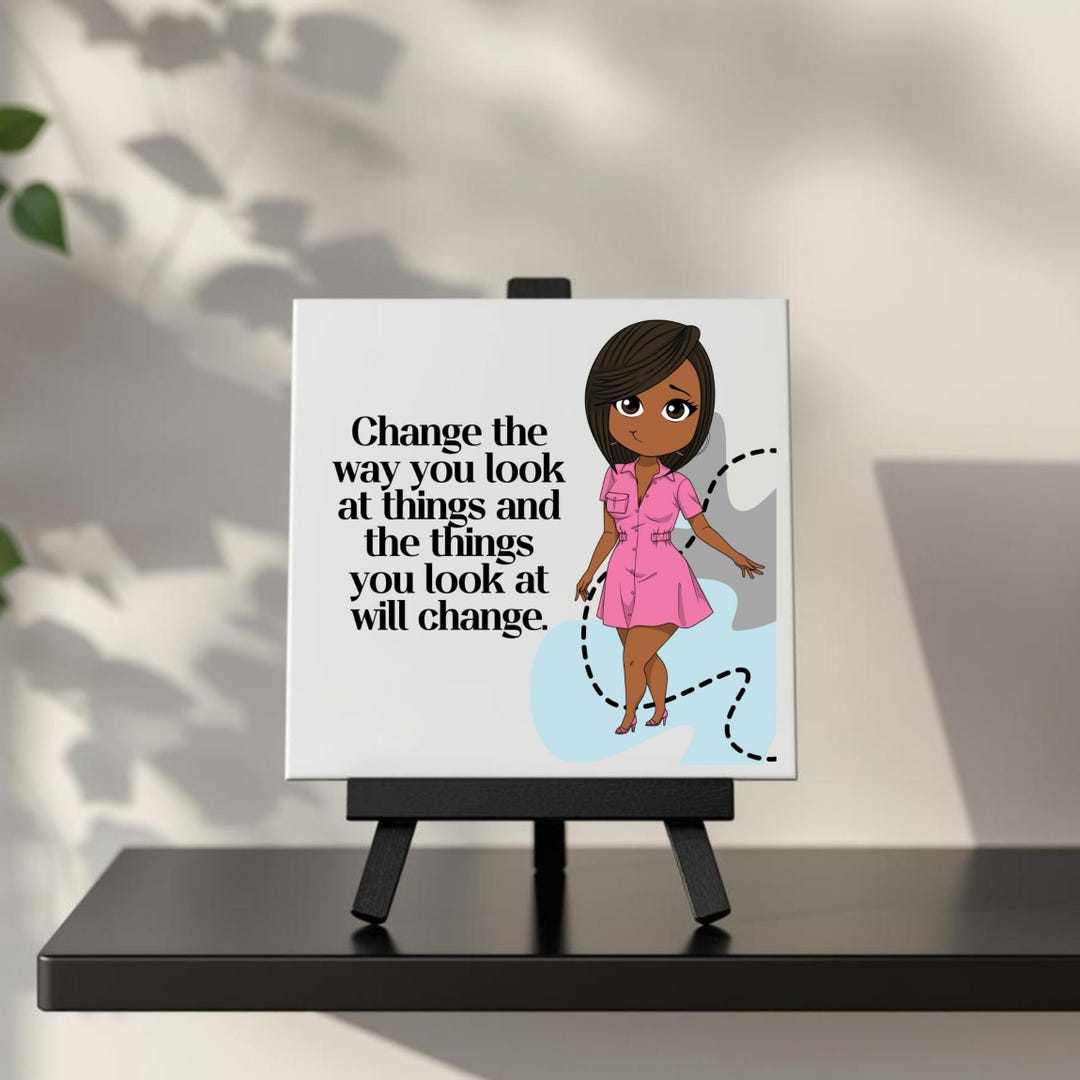 Motivational Ceramic Desk Tile | Positive Quote, Empowerment Art - Etsy