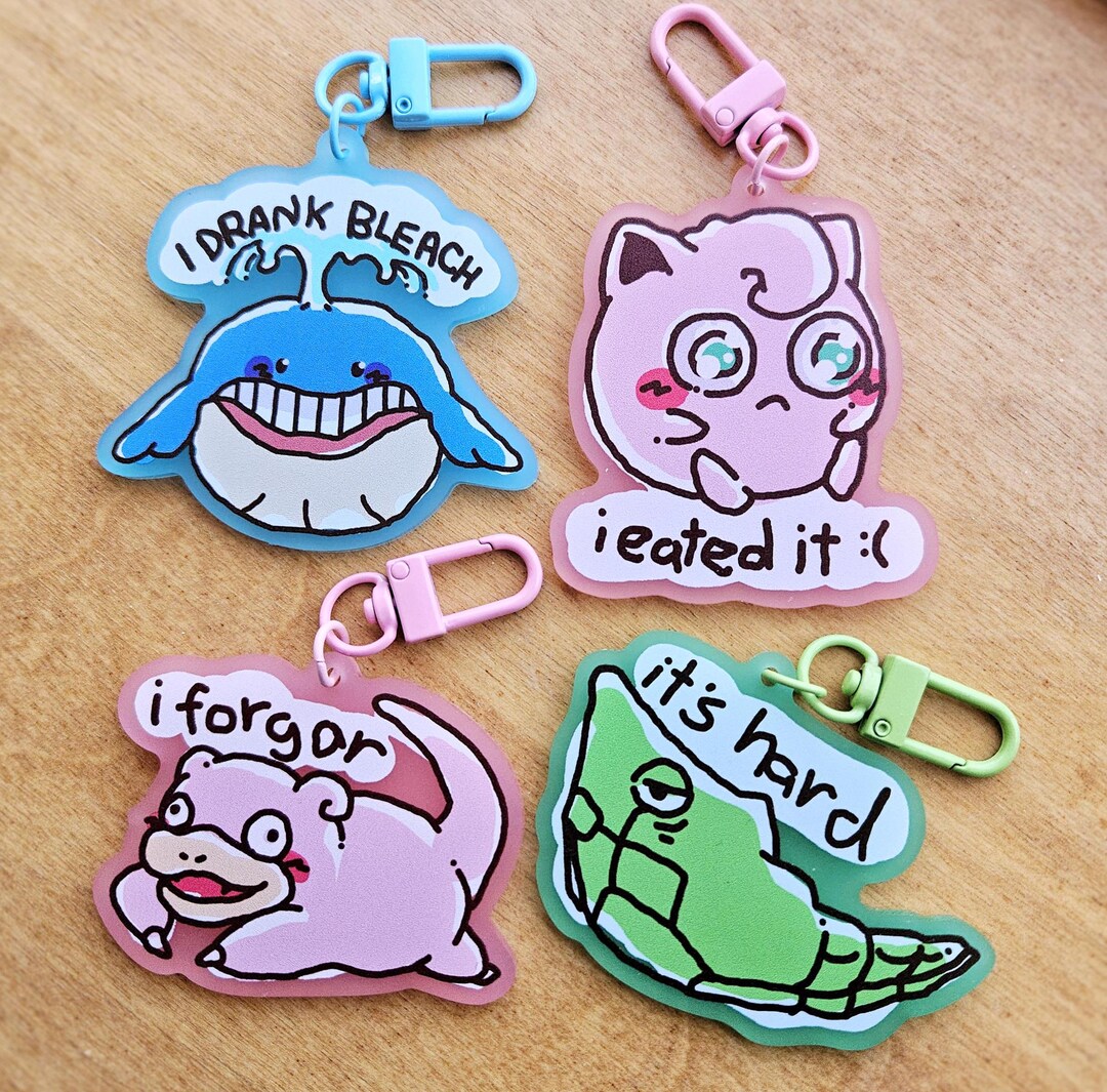 Pokebabies Cursed Keychains V2 - Etsy