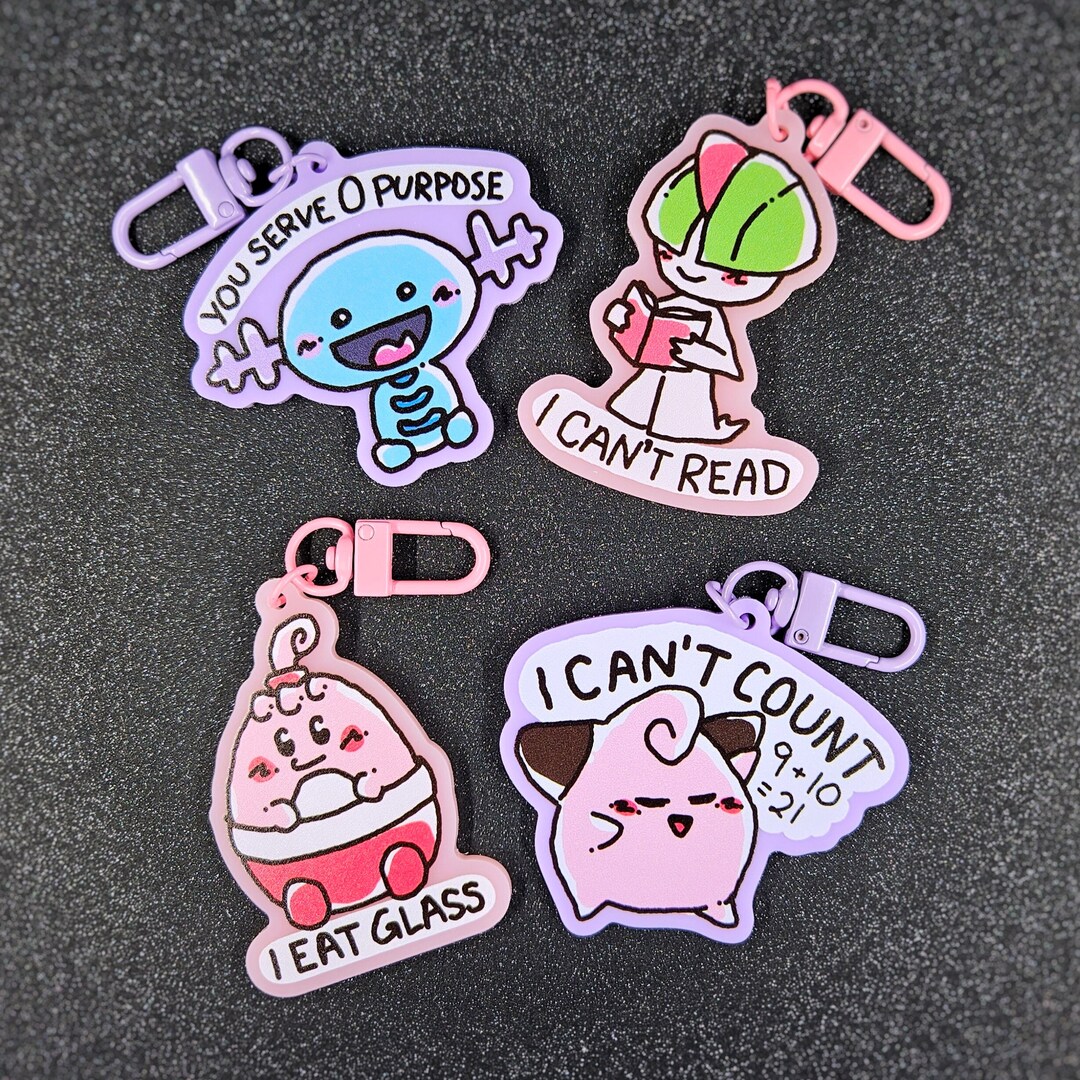 Pokebabies Cursed Keychains - Etsy