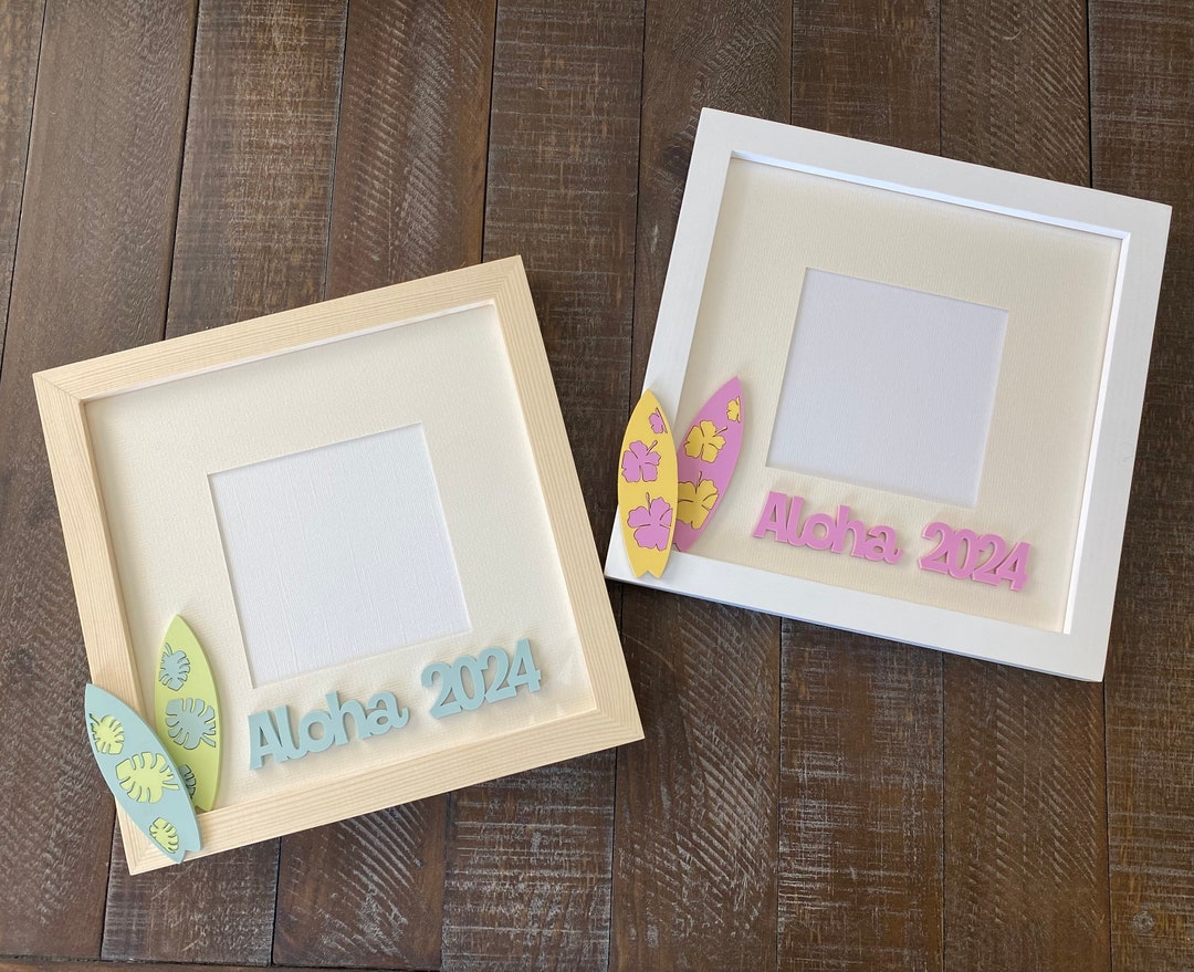 Surfboard Frame Vacation Personalized Tropical Beach Hawaiian ...