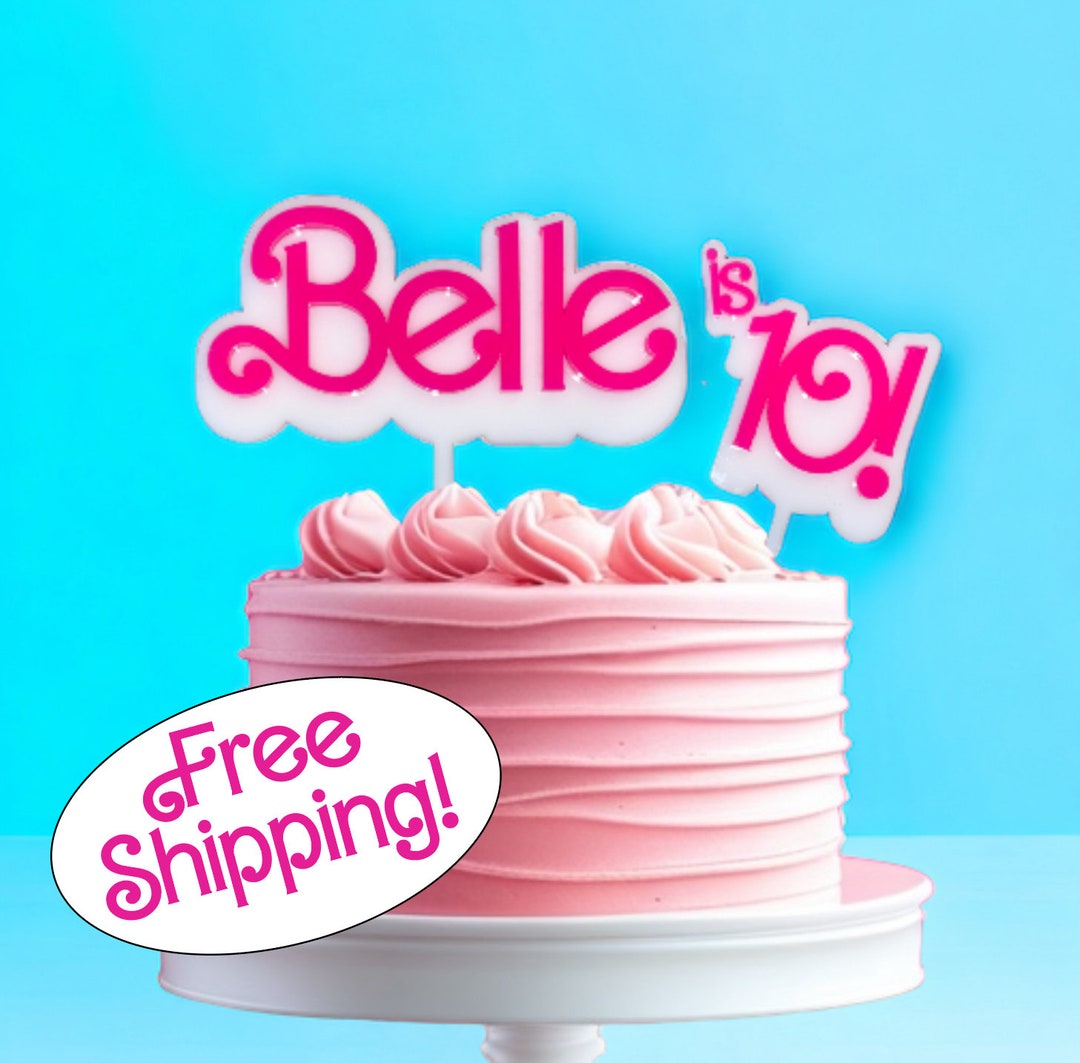 Fashion Doll Cake Topper Girl Birthday Topper 2-layer Custom-cut ...