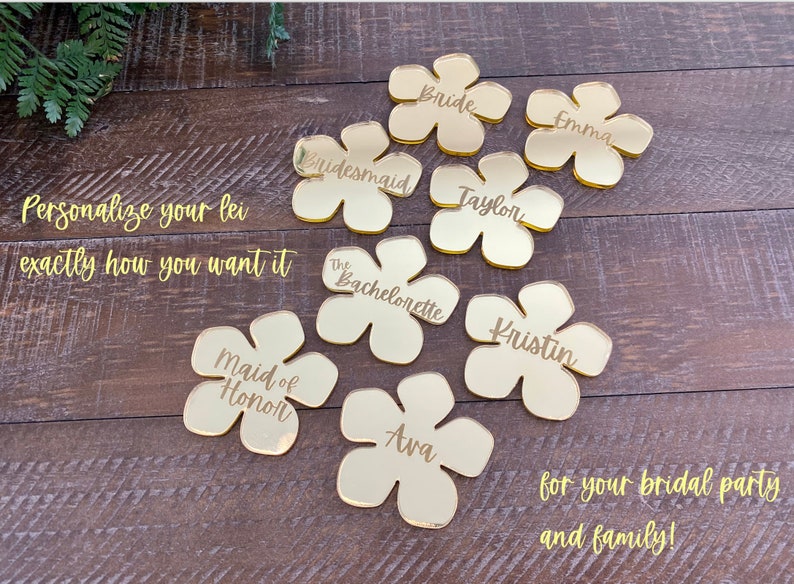 Wedding Lei for Bride Groom Bachelor or Bachelorette Party Wedding ...