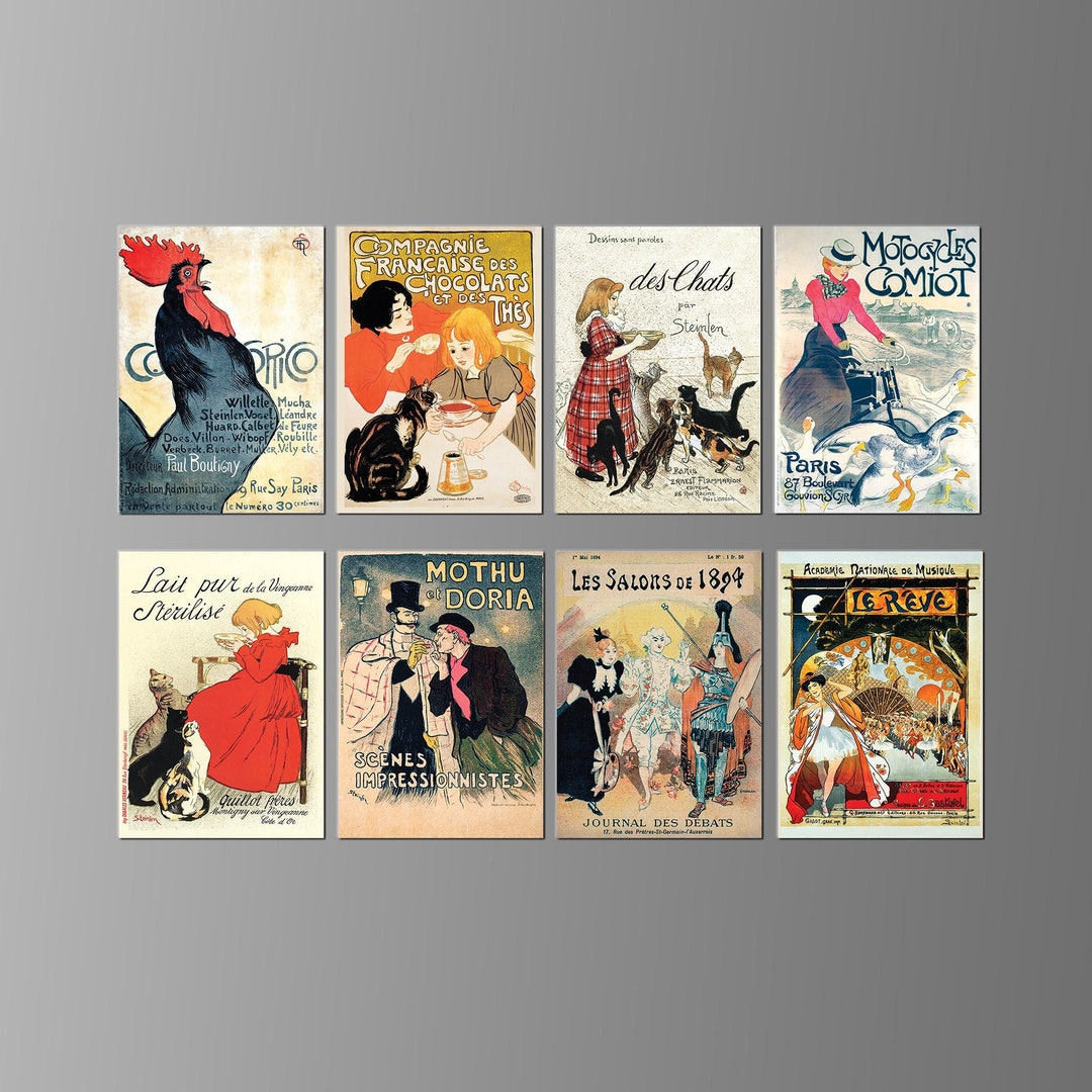 Théophile Steinlen Poster, French Art Nouveau Poster Images on ...