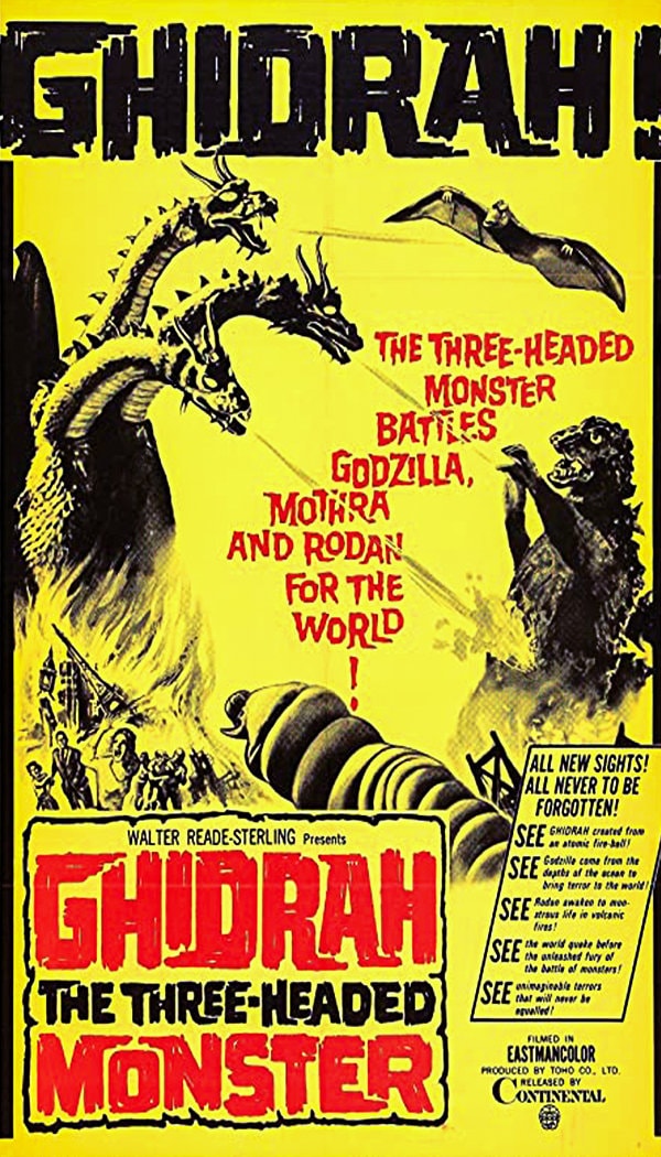 Classic Japanese Monster Movie Posters on Magnets. English | Etsy