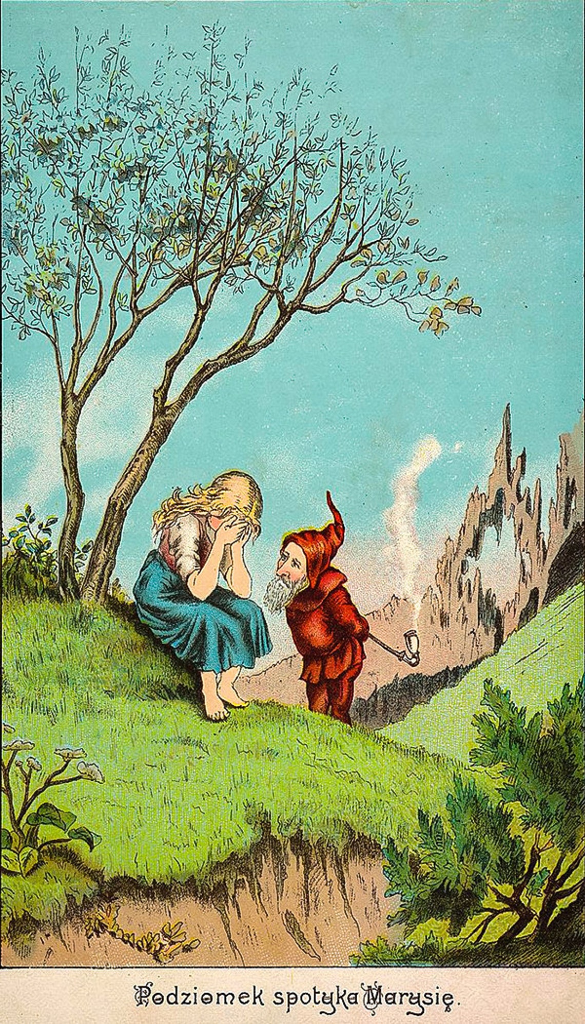 Fairy Tale Illustrations on Refrigerator Magnets. Poland, Dwarves. O ...