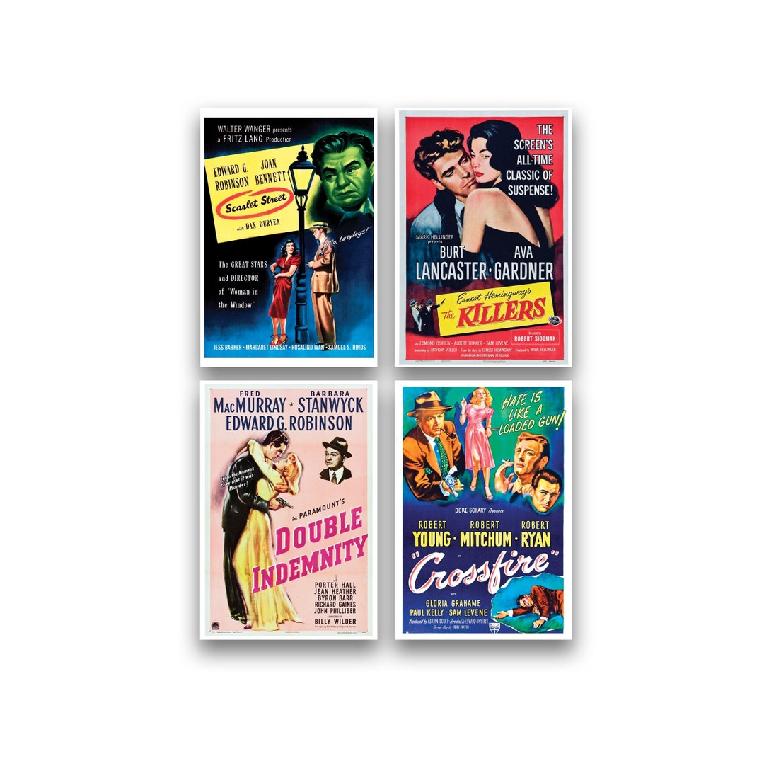 Classic Film Noir Movie Art Prints, Large, Reproductions, Classic ...